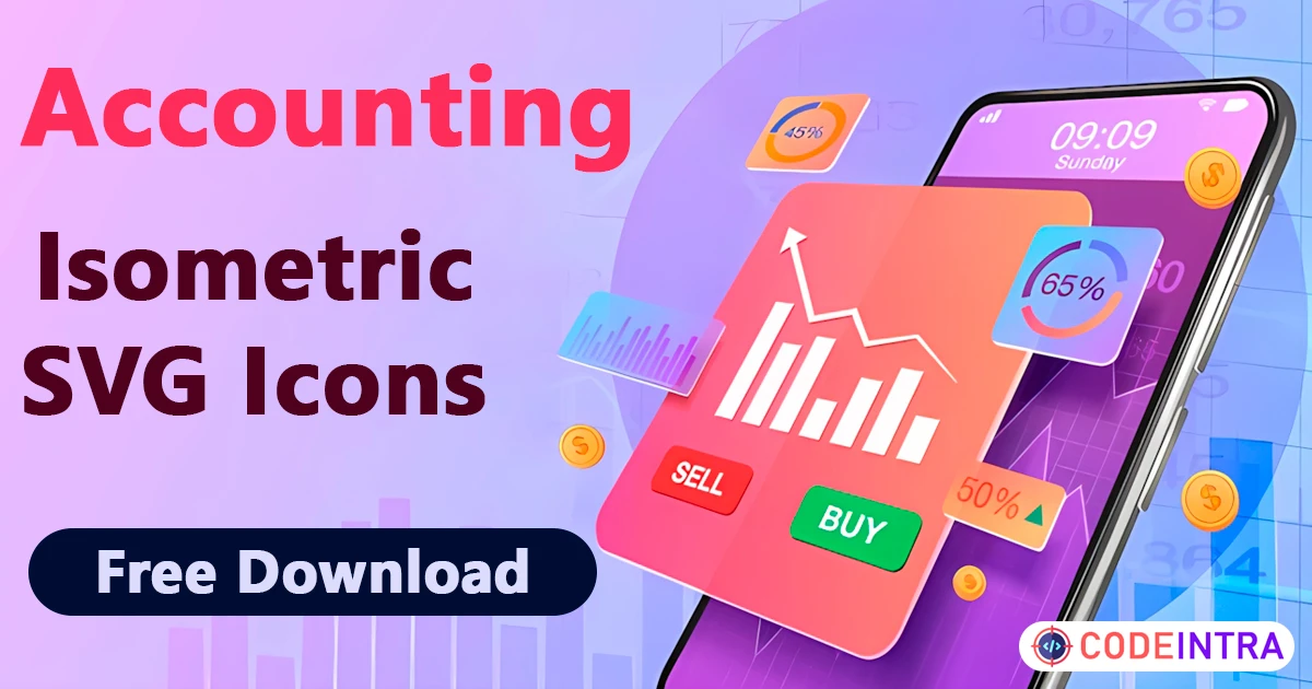 Accounting | Isometric SVG Icons - Codeintra