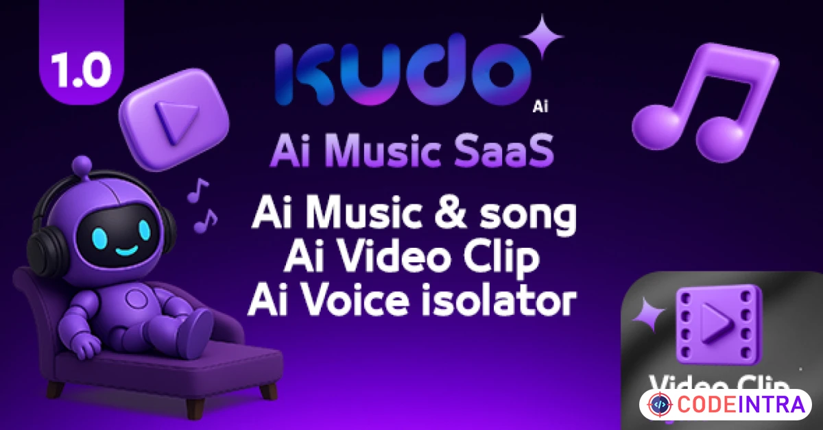 AI Music Voice And Video Generator SaaS - Codeintra