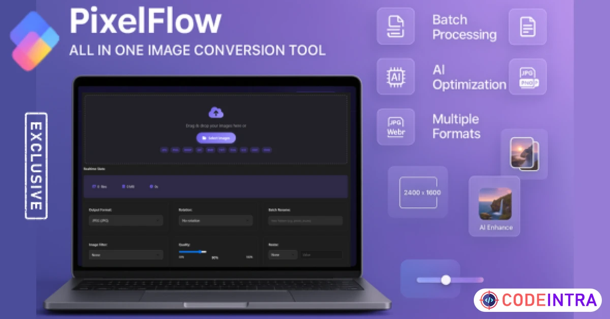 BatchPixel - All in One Image Conversion & Optimizer Tool - Codeintra